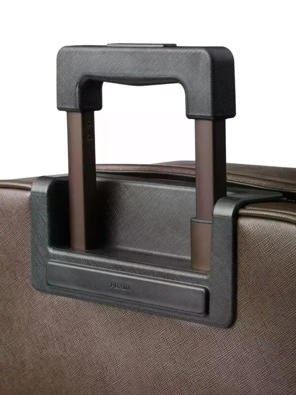 Prada Saffiano Leather Trolley - Brown