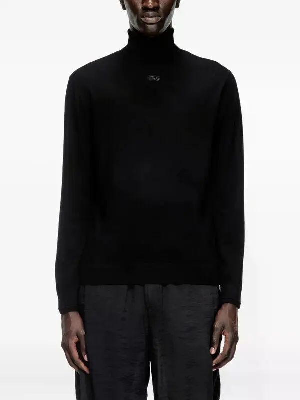 DIESEL® K-varta High-neck Sweater With Logo Detail