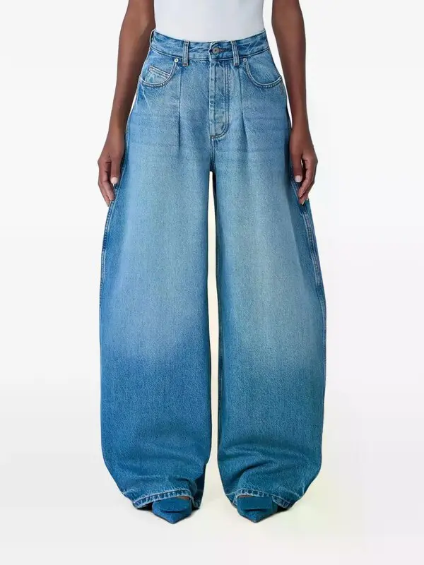 Jacquemus High-waisted Wide-leg Jeans - Blue