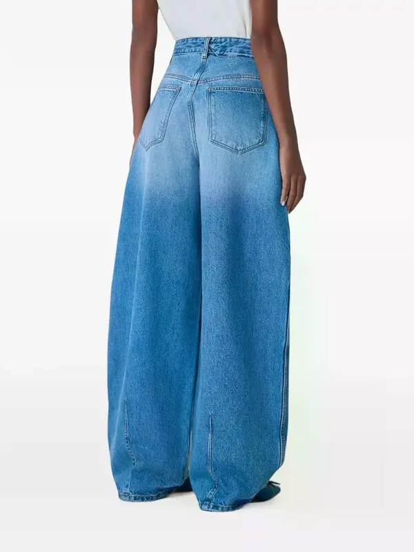 Jacquemus High-waisted Wide-leg Jeans - Blue