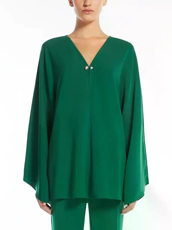 Max Mara Bell-sleeve Blouse