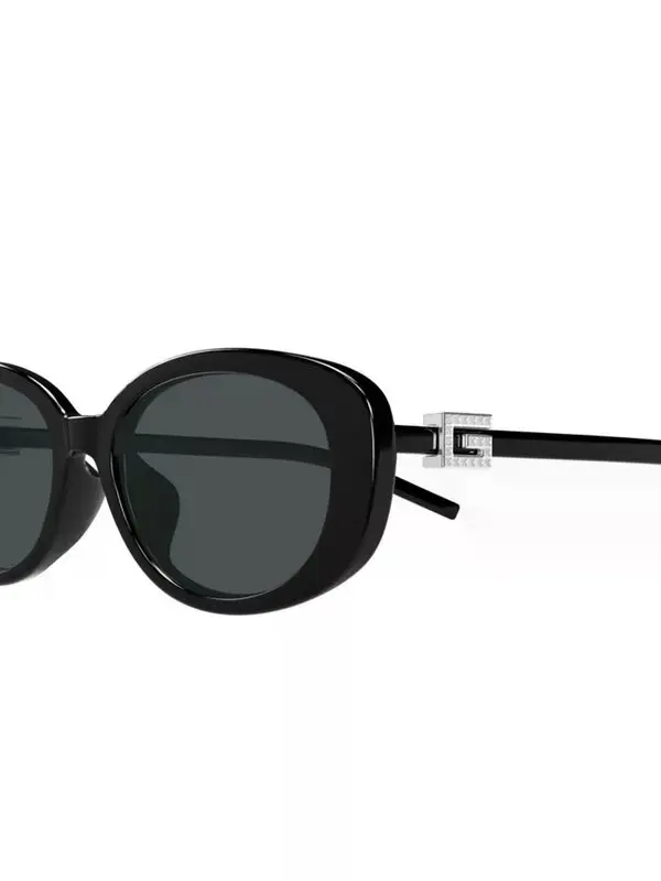 Gucci Oval Frame Sunglasses - Black
