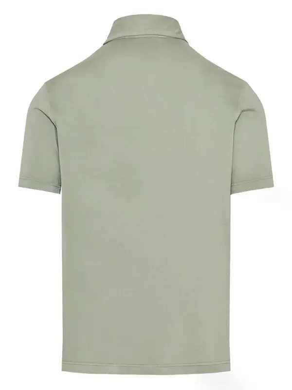 BARBA NAPOLI Cotton Polo Shirt - Green