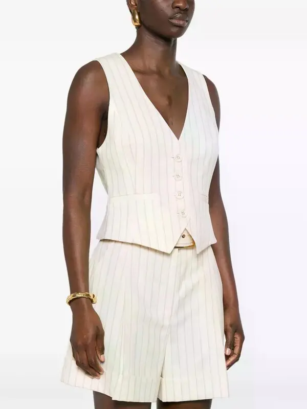 Zimmermann Pinstriped Herringbone Waistcoat