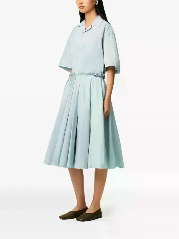 AMI Paris Corolla Midi Skirt - Blue
