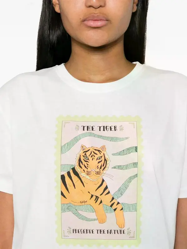 TWINSET Graphic Print Cotton T-shirt