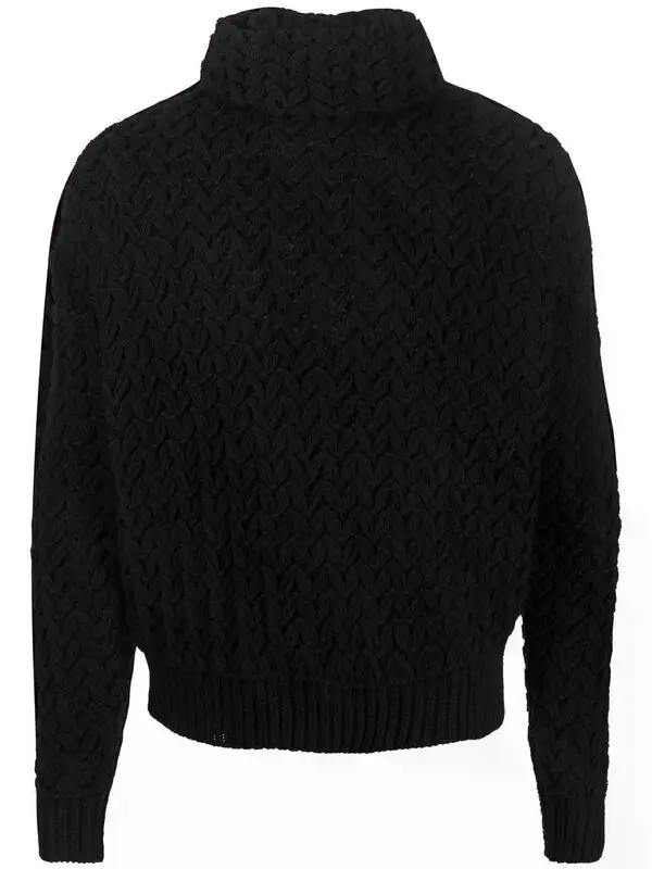 Valentino Garavani Chunky Knit Roll Neck Jumper