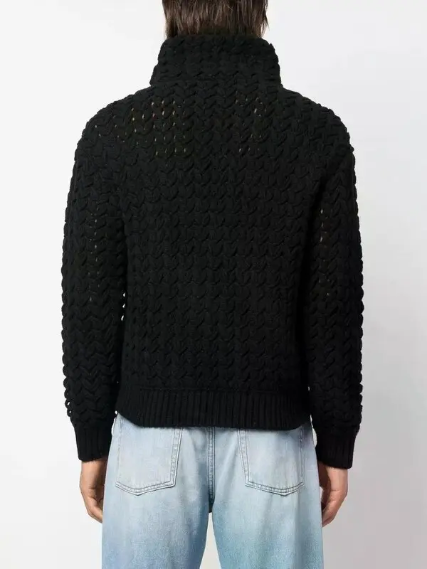 Valentino Garavani Chunky Knit Roll Neck Jumper