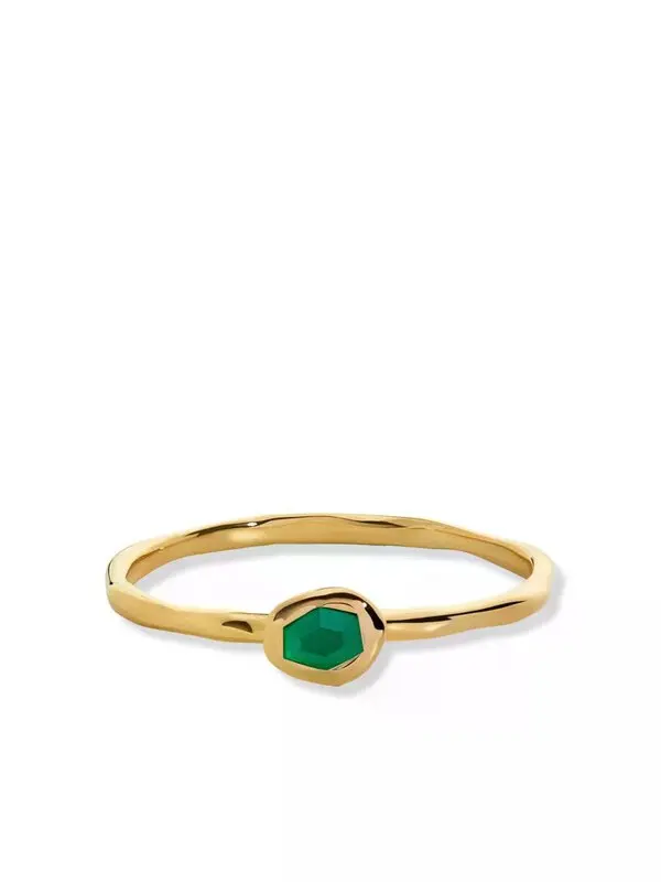 Monica Vinader Odyssey Stacking Ring With Gemstone - Gold