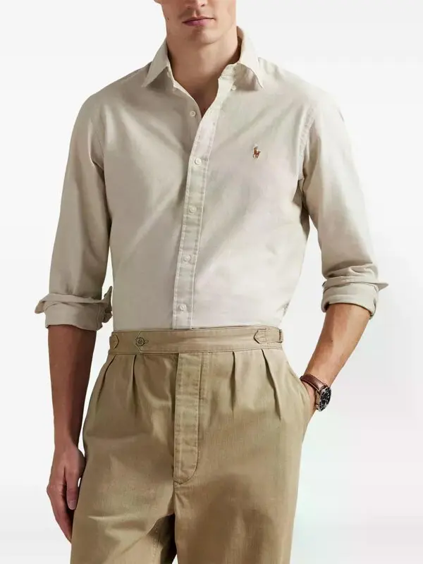 Polo Ralph Lauren Long-sleeve Button-down Shirt - Neutrals