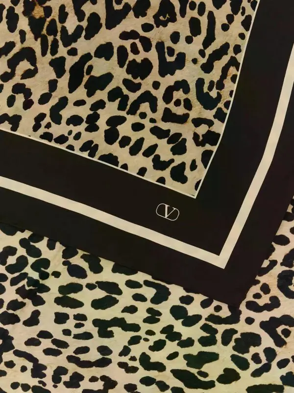 Valentino Garavani Fauve Éclat Silk Scarf