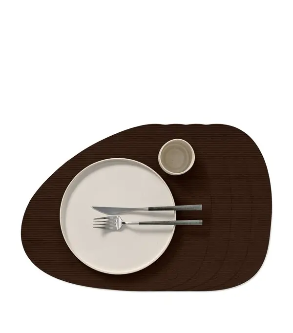 LIND DNA Large Curve Corduroy Placemat - Brown