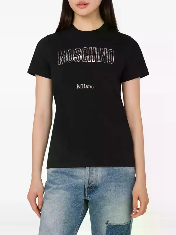 Moschino Embellished Cotton T-shirt