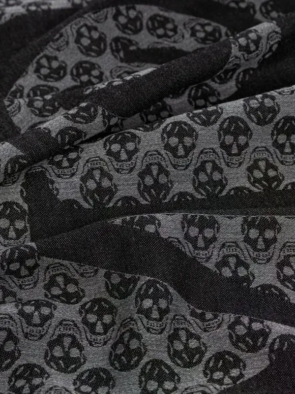 Alexander McQueen Skull-print Wool Scarf