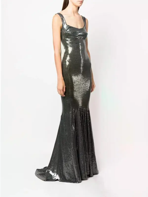ATU BODY COUTURE Sequinned Sleeveless Gown