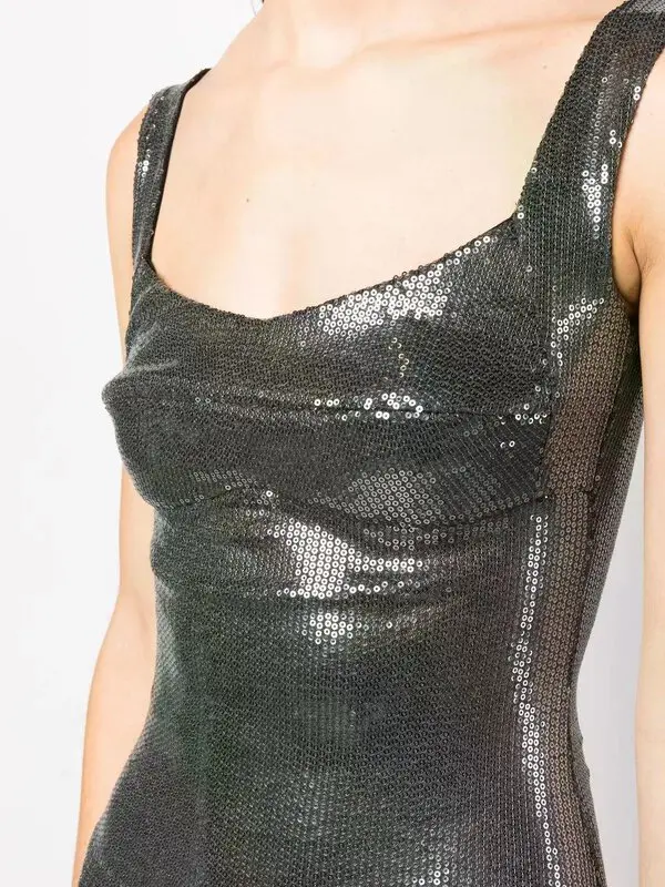ATU BODY COUTURE Sequinned Sleeveless Gown