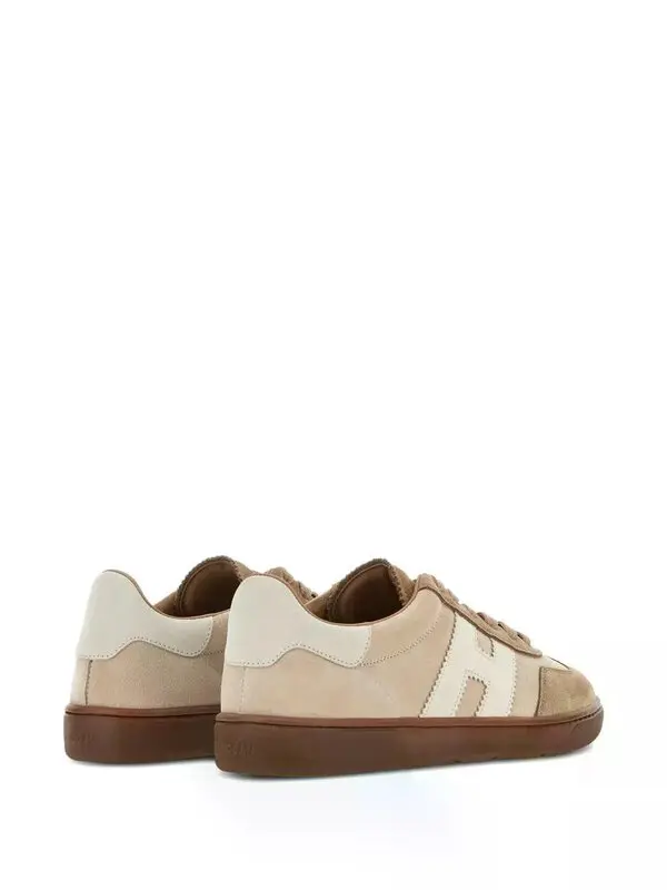 Hogan Paneled Lace-up Sneakers - Neutrals