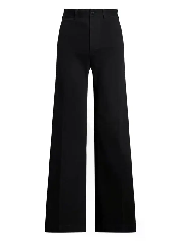 Polo Ralph Lauren High-rise Wide-leg Trousers - Black