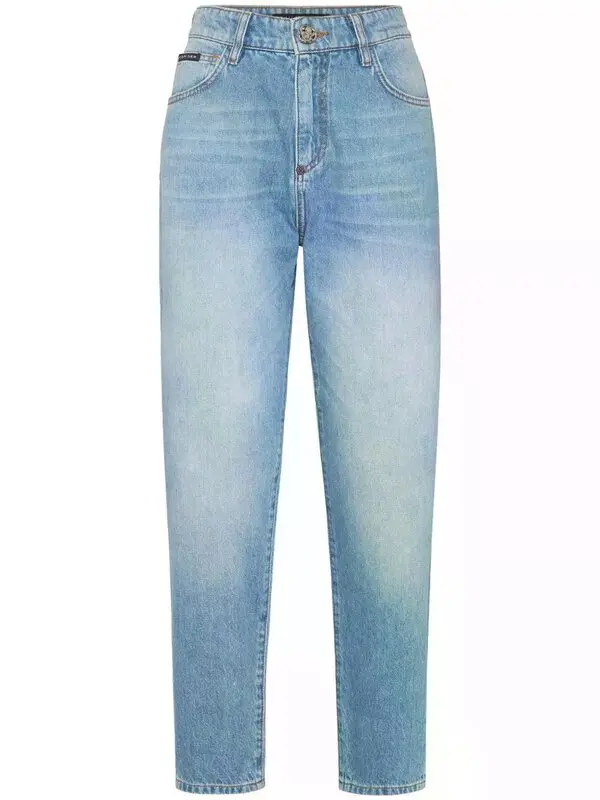 Philipp Plein Logo-appliqué Jeans