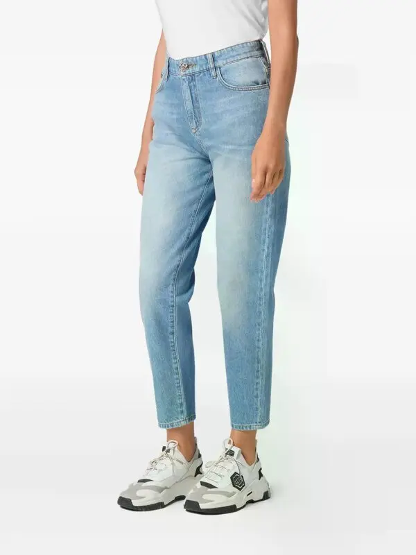 Philipp Plein Logo-appliqué Jeans