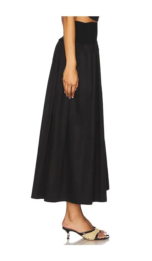 LA LIGNE Knit Yoke Skirt