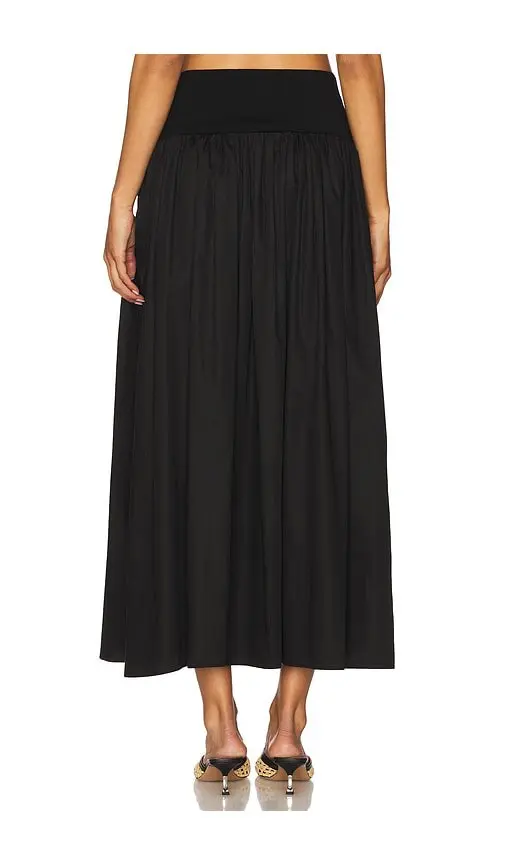 LA LIGNE Knit Yoke Skirt
