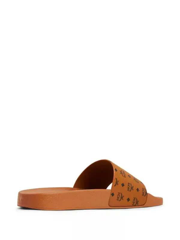 Mcm Logo-print Moulded-footbed Slides