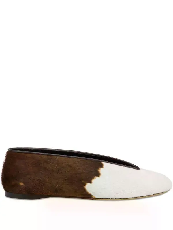 Moschino Duck Ballet Flats - Brown