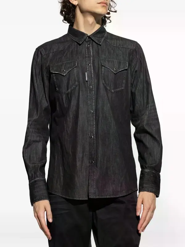 Dsquared2 Long-sleeved Denim Shirt