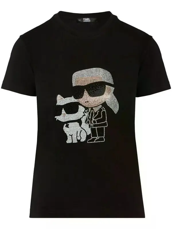 Karl Lagerfeld Ikonik Rhinestone T-shirt
