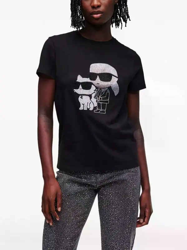 Karl Lagerfeld Ikonik Rhinestone T-shirt