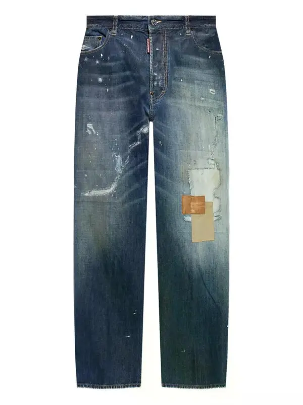 Dsquared2 Faded Patchwork Jeans