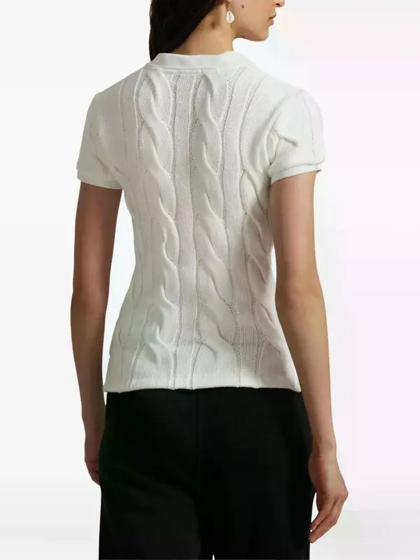 Polo Ralph Lauren Cable Knit Polo Top