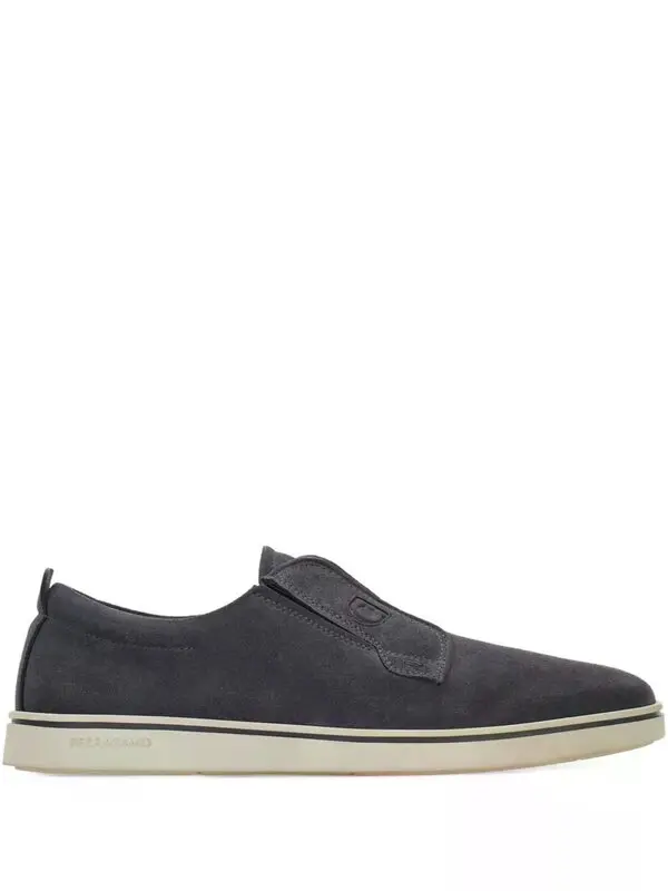 FERRAGAMO Suede Slip-on Sneakers - Grey