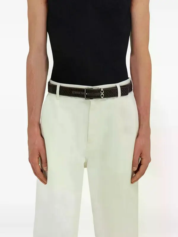 FERRAGAMO Reversible Gancini Belt - Brown