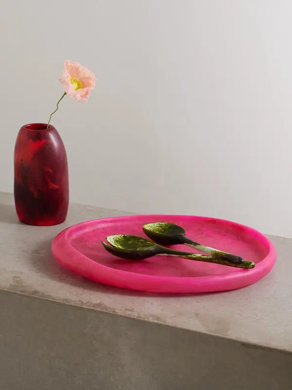 Dinosaur Designs Rock Resin Tray - Pink