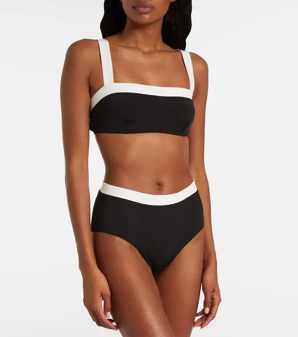 Staud Devon High-rise Bikini Bottoms