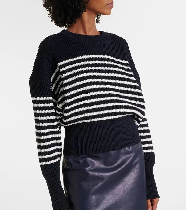 Altuzarra Striped Cotton Sweater - Blue