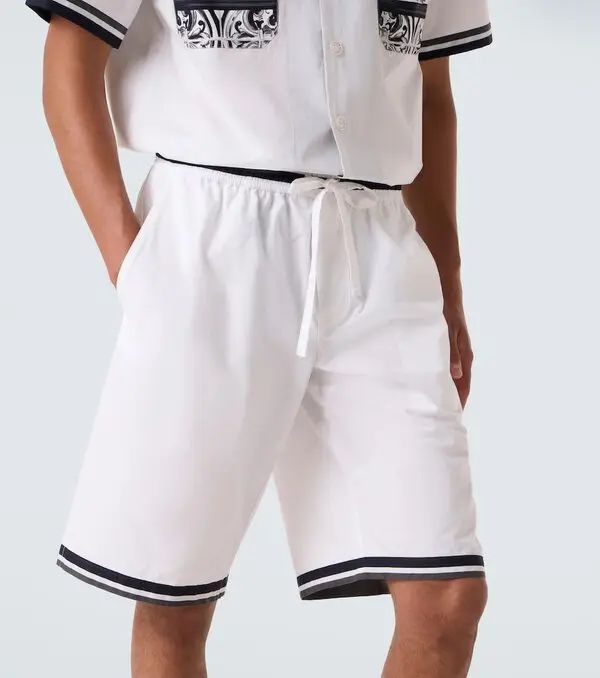 Dolce & Gabbana Majolica Cotton Shorts