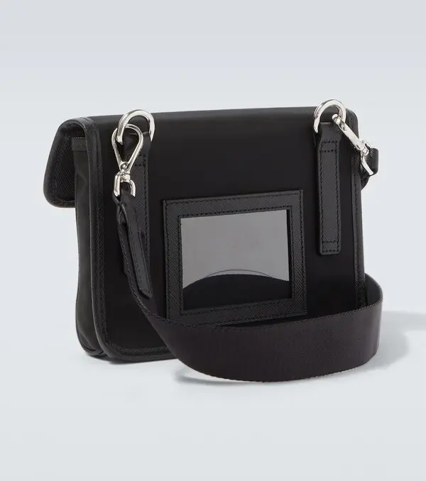 Prada Re-nylon Leather-trimmed Shoulder Bag