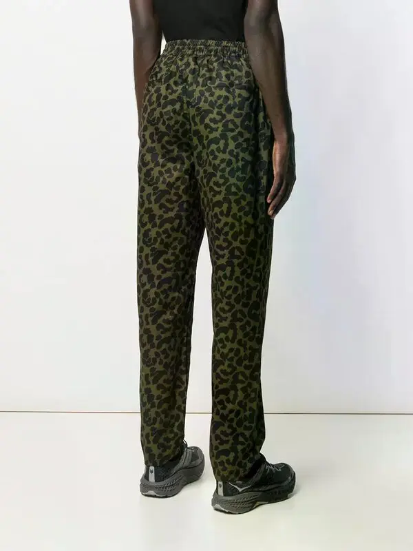 PLEASURES Leopard Print Drawstring Trousers