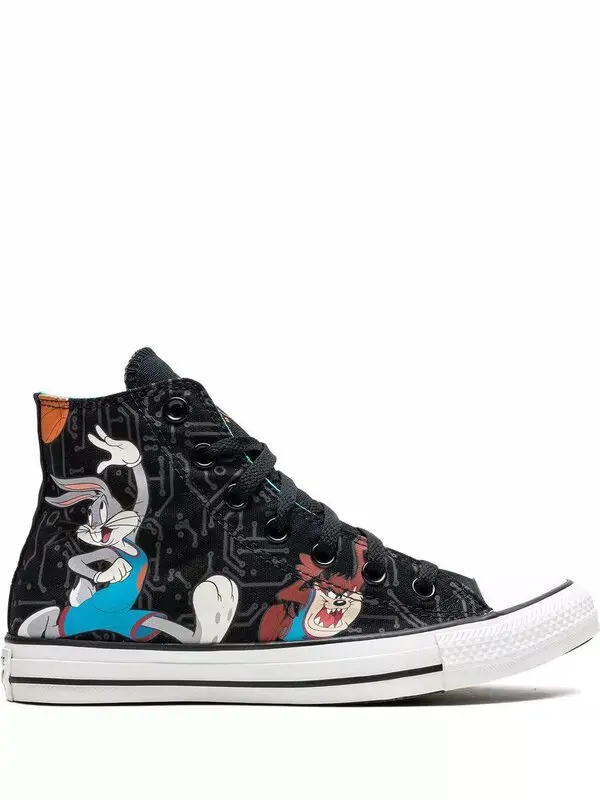 CONVERSE Chuck Taylor All Star Hi 'space Jam' Print Sneakers - Black
