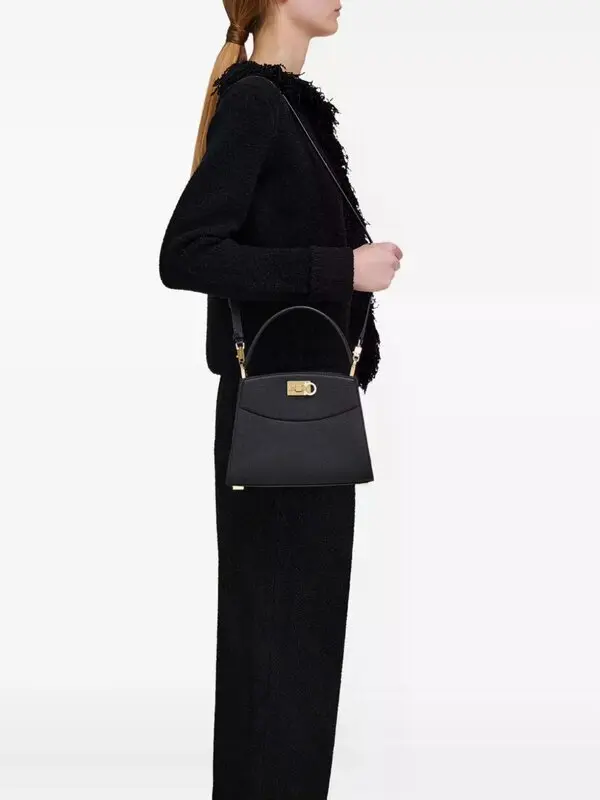 FERRAGAMO Small Studio Box Bag - Black