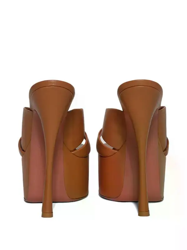Amina Muaddi Salma Platform Sandals