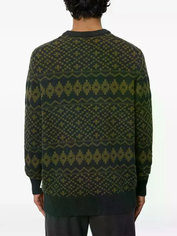 Marc O'polo Geometric Motif Crew Neck Sweater