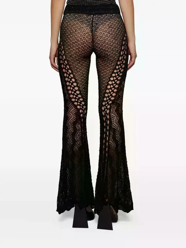 ROBERTA EINER Crochet Flared Trousers