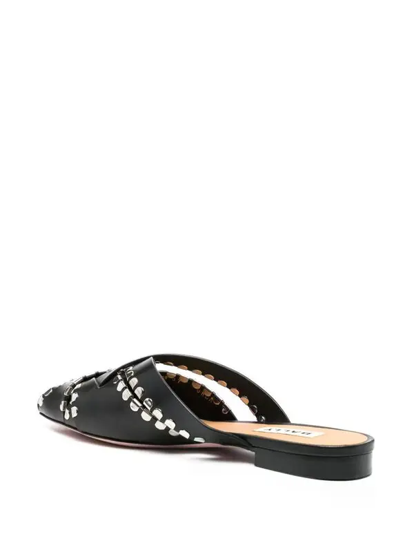 Bally Embellished Leather Mules
