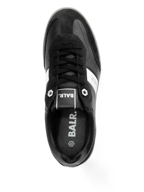 BALR. London Classic Leather Suede-panel Sneakers - Black