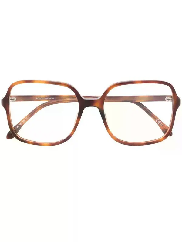 Isabel Marant Tortoiseshell Square Frame Glasses - Brown