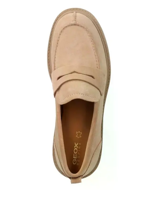 Geox Suede Slip-on Loafers With Chunky Sole